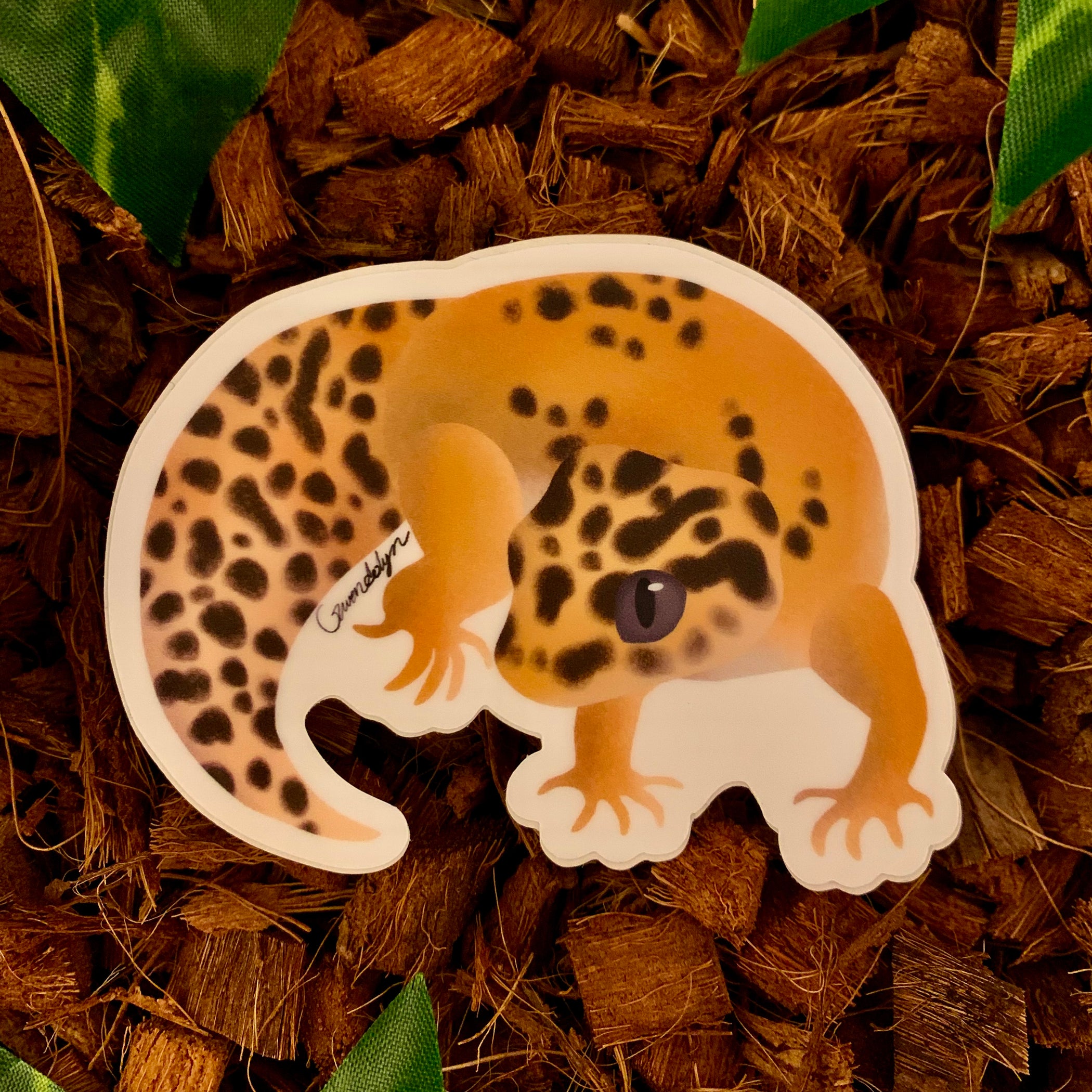 Hypo Leopard Gecko Sticker– Studio Zoologic